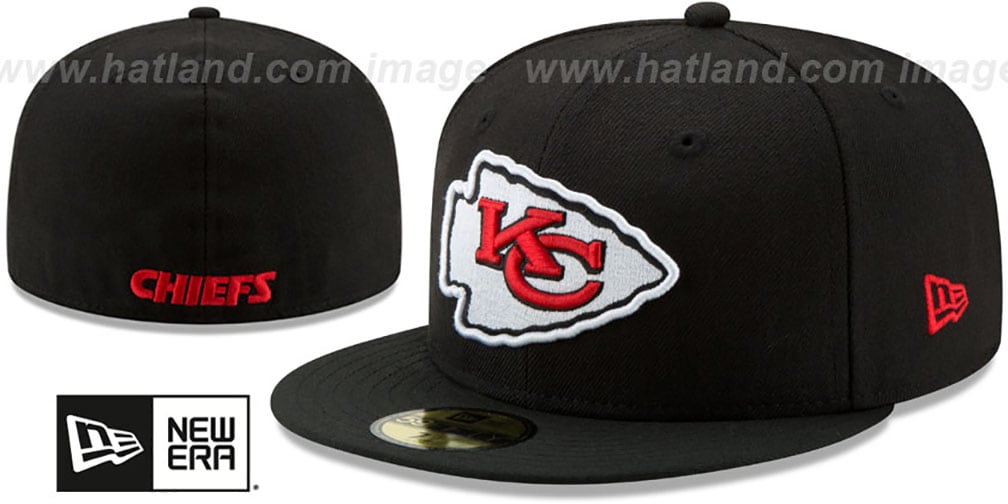 Kansas City Chiefs NFL TEAM-BASIC Black Fitted Hat