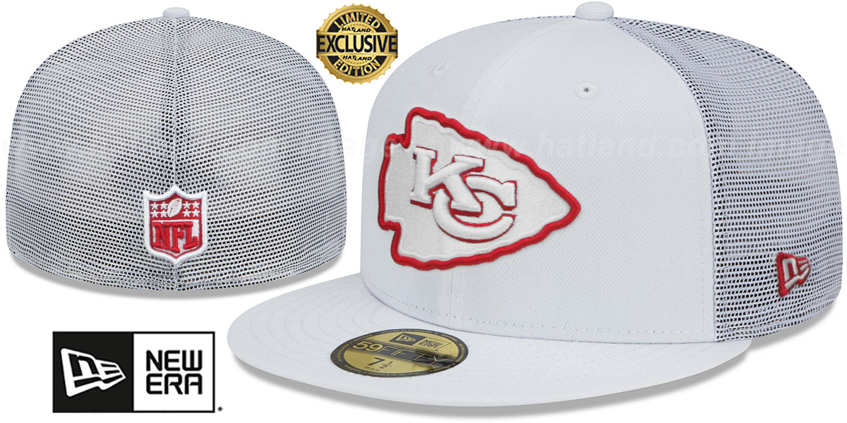 Kansas City Chiefs TEAM-BASIC TRUCKER White Fitted Hat
