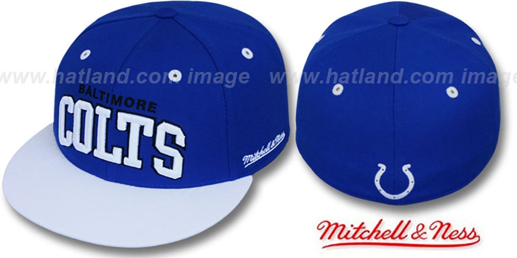 Baltimore Colts 2T CLASSIC-ARCH Royal-White Fitted Hat