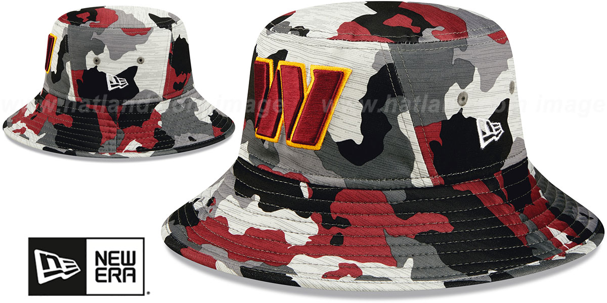 Washington Commanders 2022 CAMO NFL TRAINING CAMP BUCKET Hat