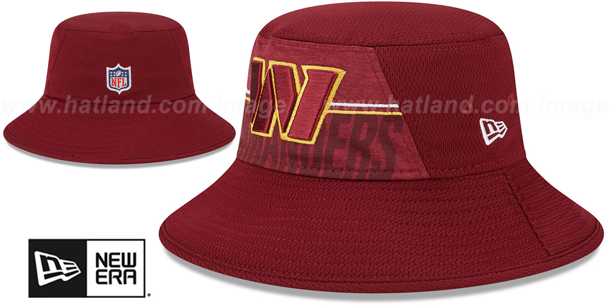 Washington Commanders 2023 NFL TRAINING CAMP BUCKET Burgundy Hat