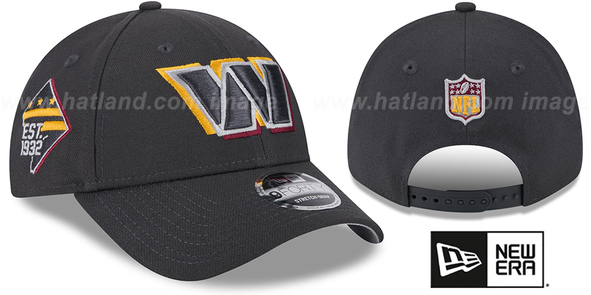Washington Commanders 2024 NFL DRAFT STRETCH-SNAP Grey Hat