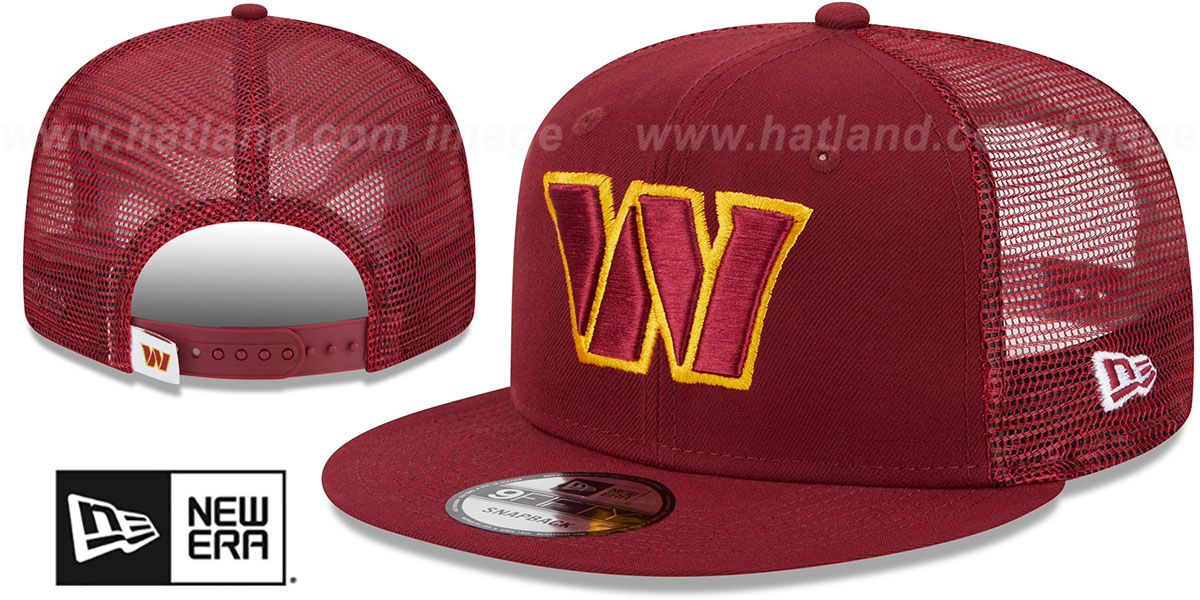 Washington Commanders TEAM-BASIC TRUCKER SNAPBACK Burgundy Hat