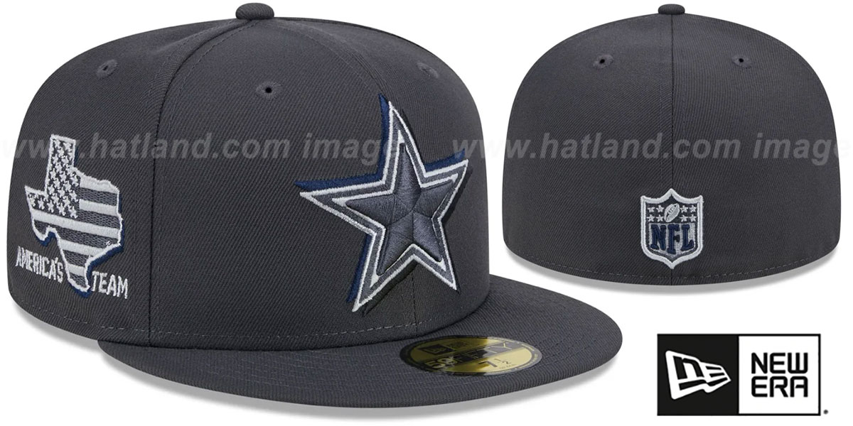 Dallas Cowboys 2024 ONSTAGE NFL DRAFT Grey Fitted Hat