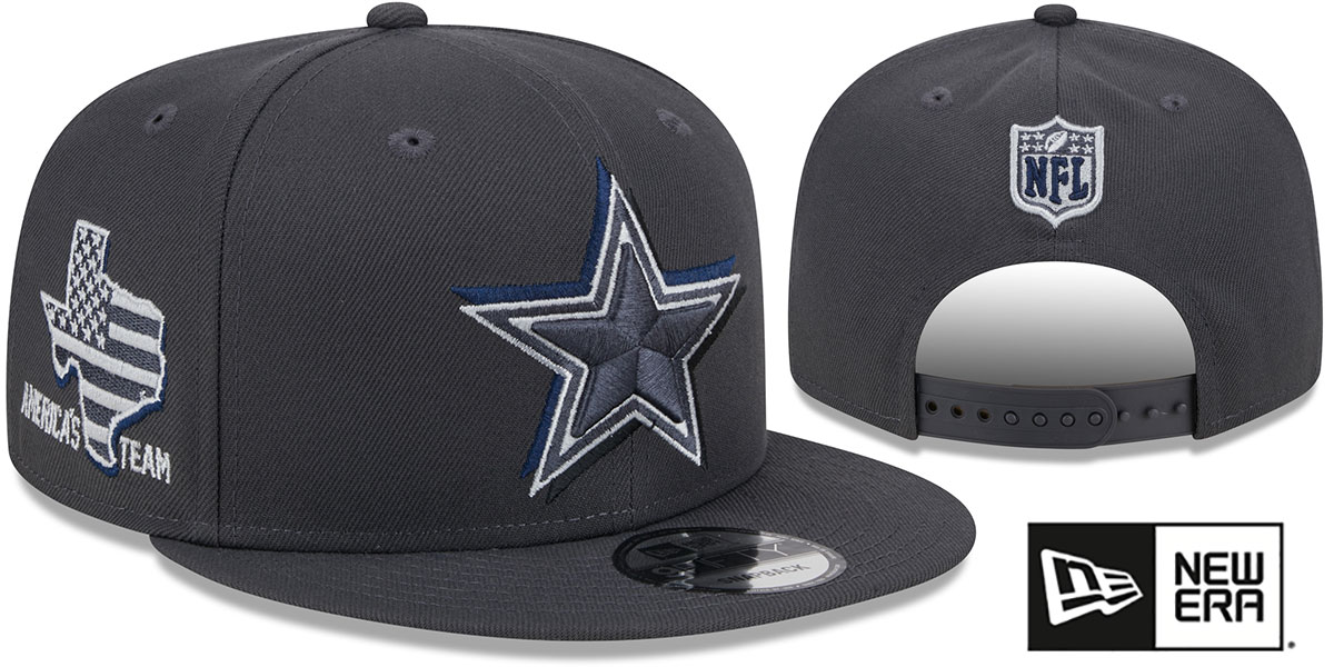 Dallas Cowboys 2024 NFL DRAFT SNAPBACK Grey Hat by New Era