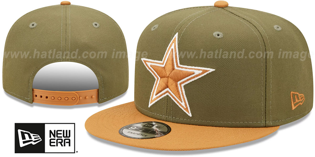 Dallas Cowboys 2T COLOR PACK SNAPBACK Olive-Tan Hat
