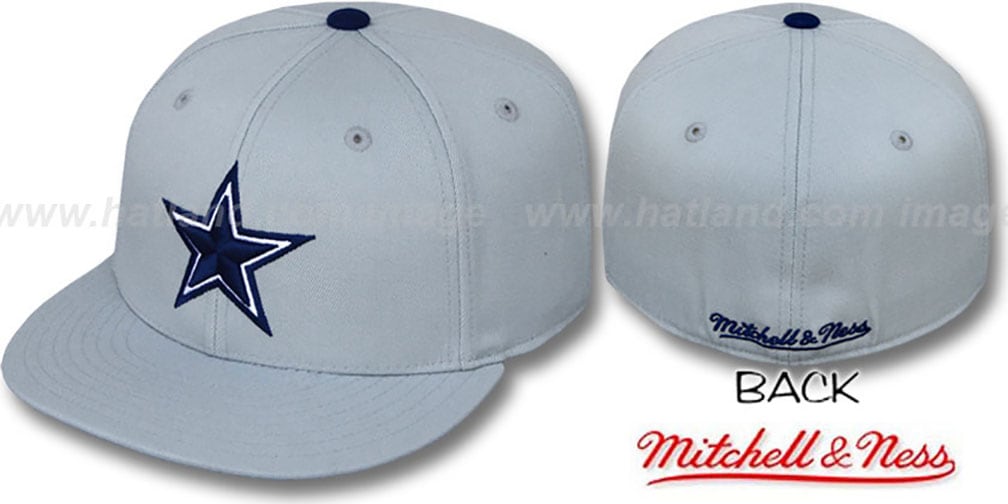 Dallas Cowboys CLASSIC THROWBACK Grey Fitted Hat