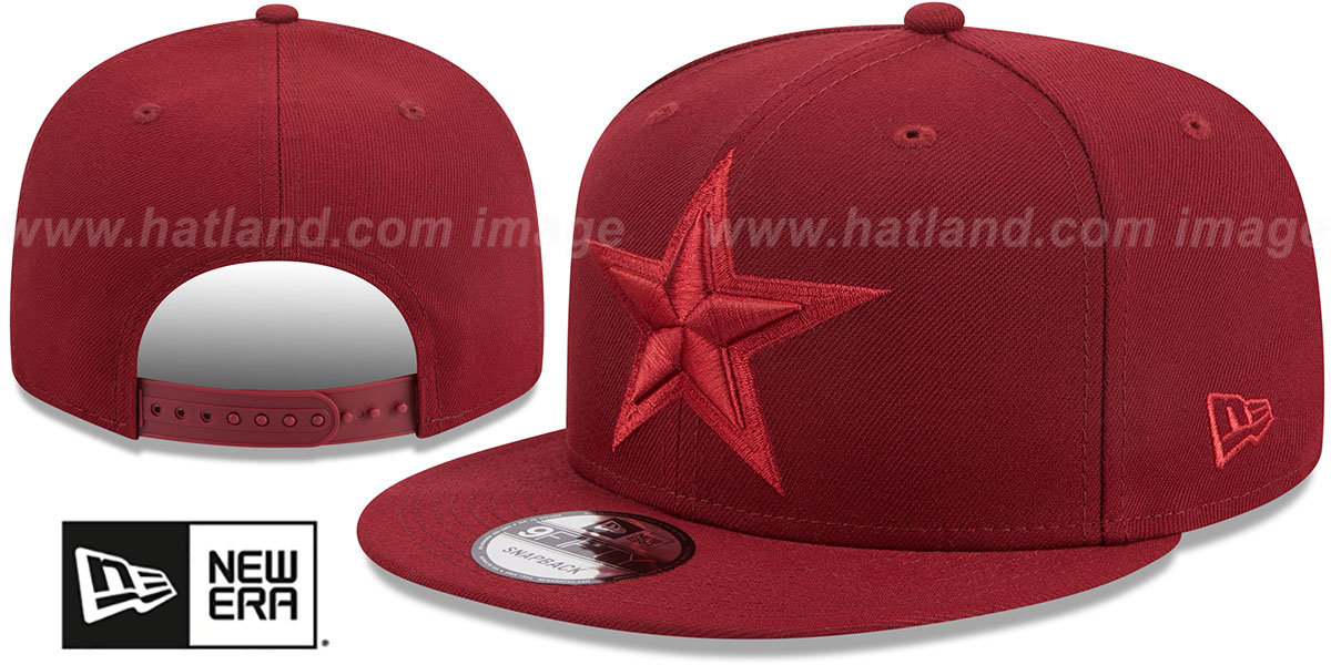 Dallas Cowboys TONAL TEAM-BASIC SNAPBACK Burgundy Hat