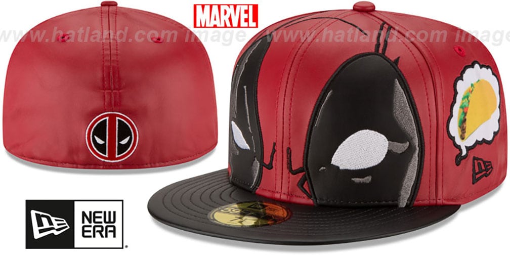 Marvel Deadpool CHARACTER FACE Fitted Hat by New Era