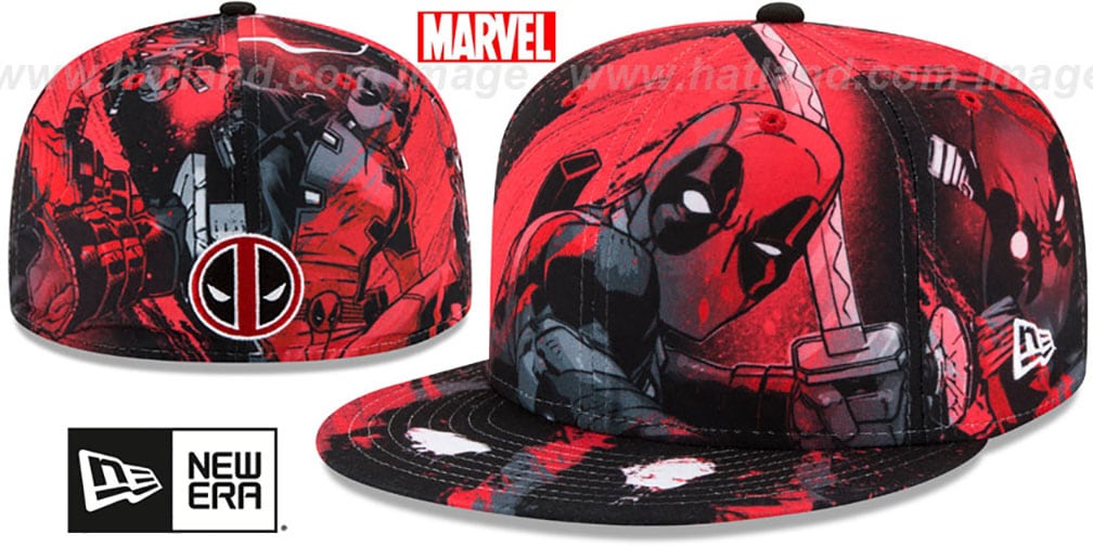 Deadpool HI-RES ALL-OVER Fitted Hat by New Era