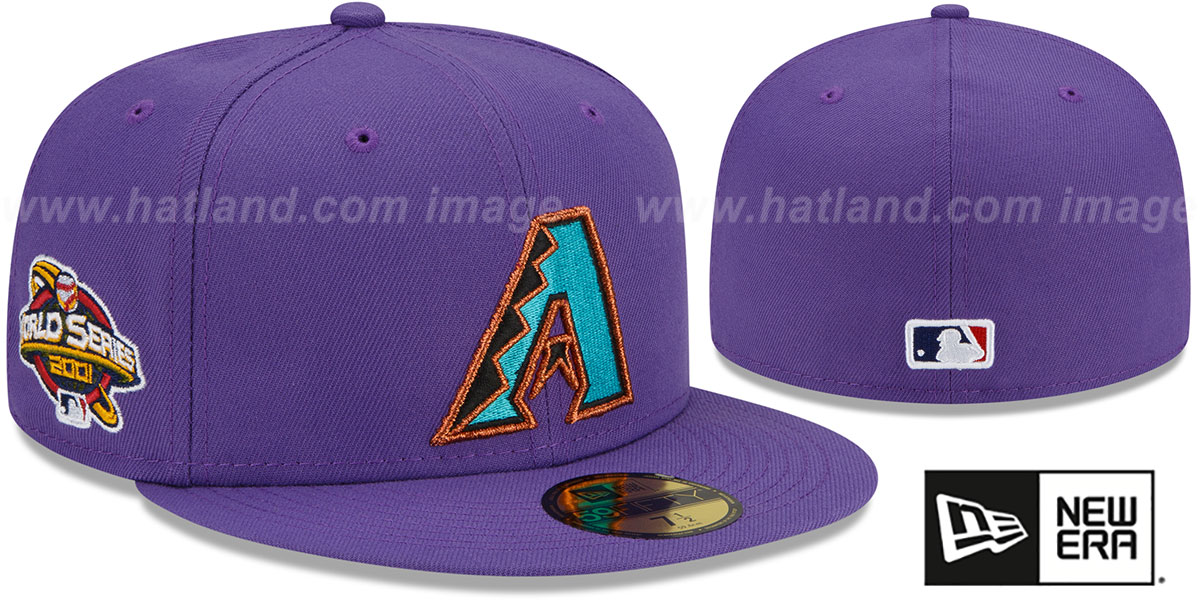 Arizona Diamondbacks 2001 WORLD SERIES SIDE-PATCH UP Fitted Hat