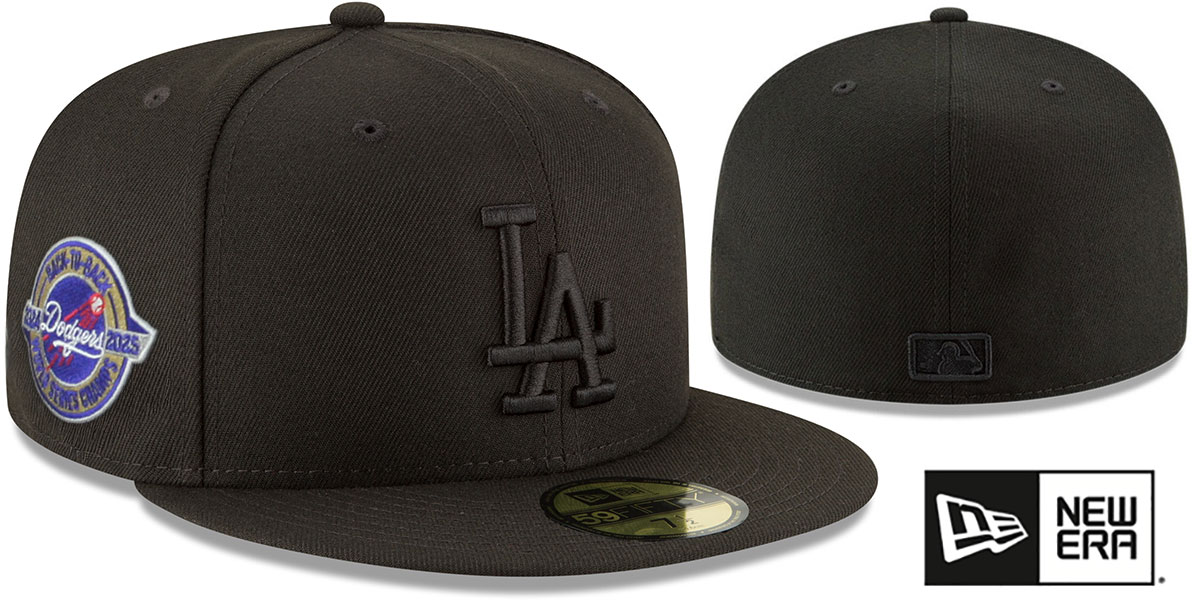 Los Angeles Dodgers BACK2BACK WORLD SERIES CHAMPIONS BLACKOUT Fit