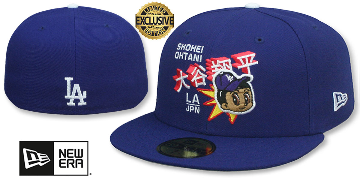 Los Angeles Dodgers OHTANI ANIME Royal Fitted Hat by New Era