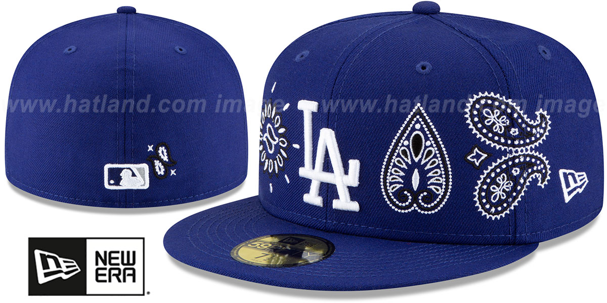 Los Angeles Dodgers PAISLEY ELEMENTS Royal Fitted Hat