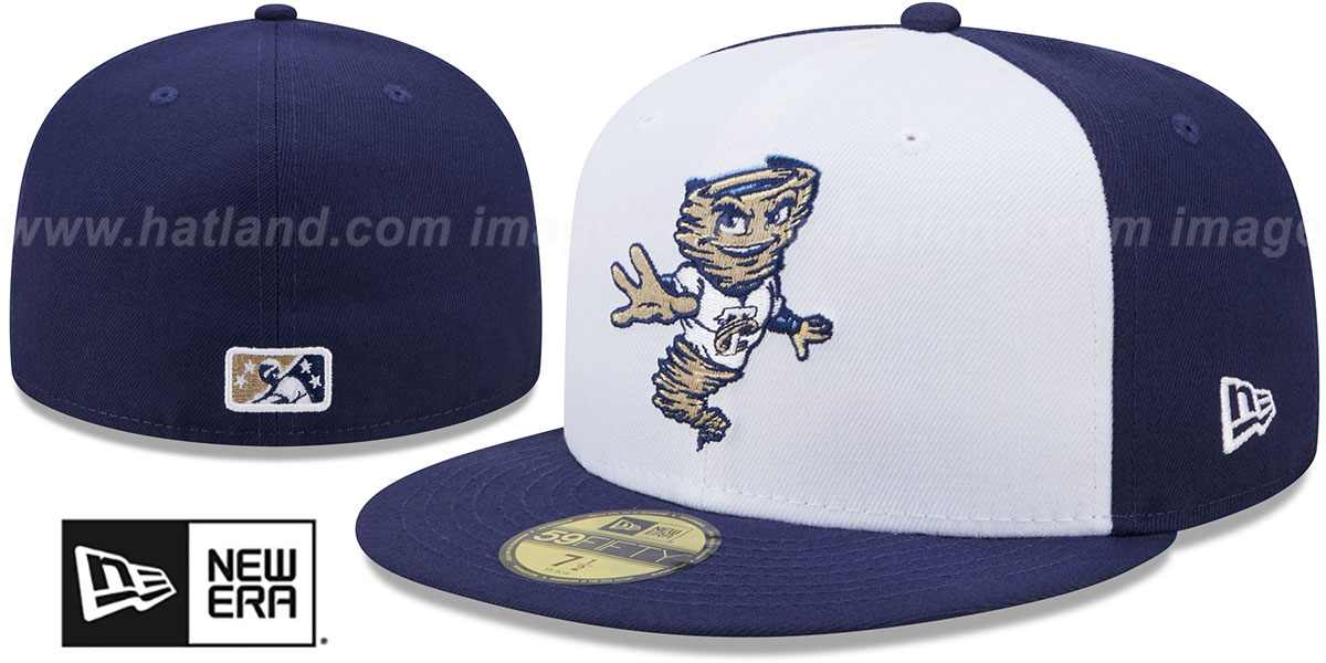 Tri-City Dust Devils MILB MARVEL DEFENDERS White-Navy Fitted Hat