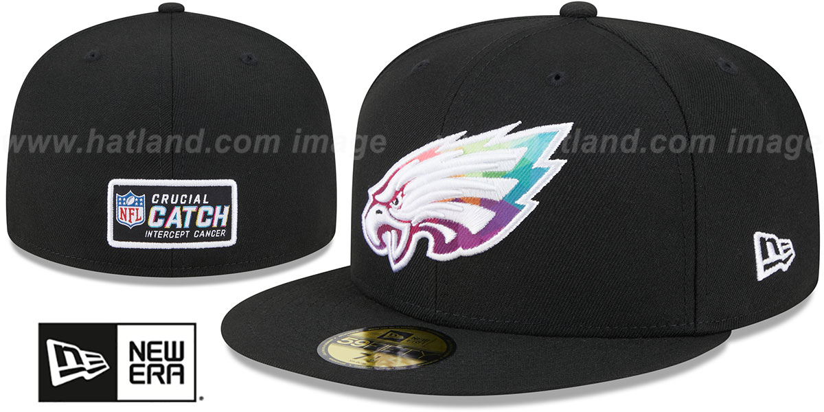 Philadelphia Eagles 2023 ONFIELD CRUCIAL CATCH Fitted Hat