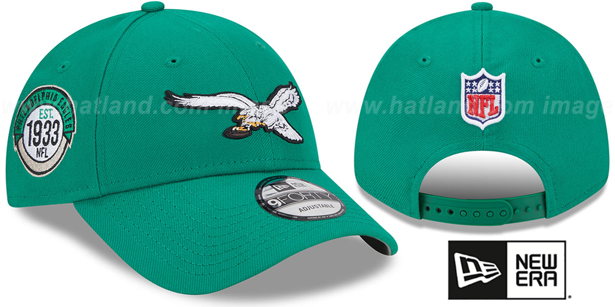 Philadelphia Eagles HISTORIC SIDELINE SNAPBACK Green Hat