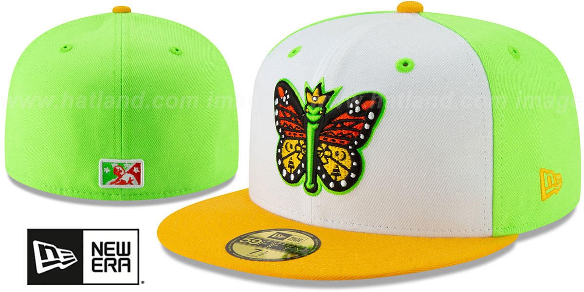 Eugene Emeralds COPA White-Lime-Gold Fitted Hat by New Era
