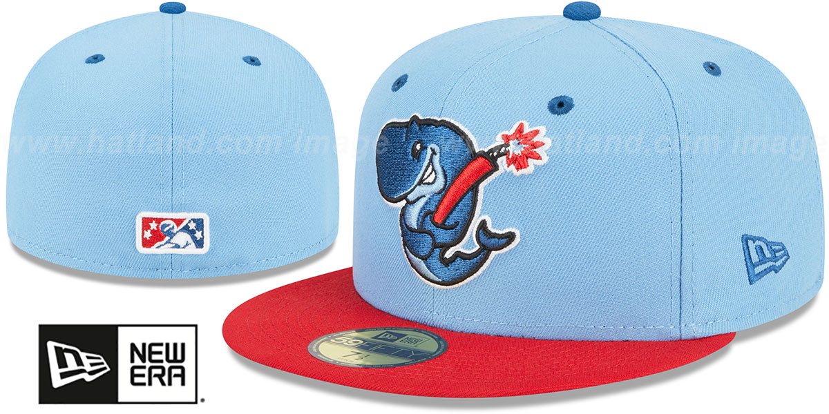 Eugene Emeralds THEME NIGHT Sky-Red Fitted Hat by New Era