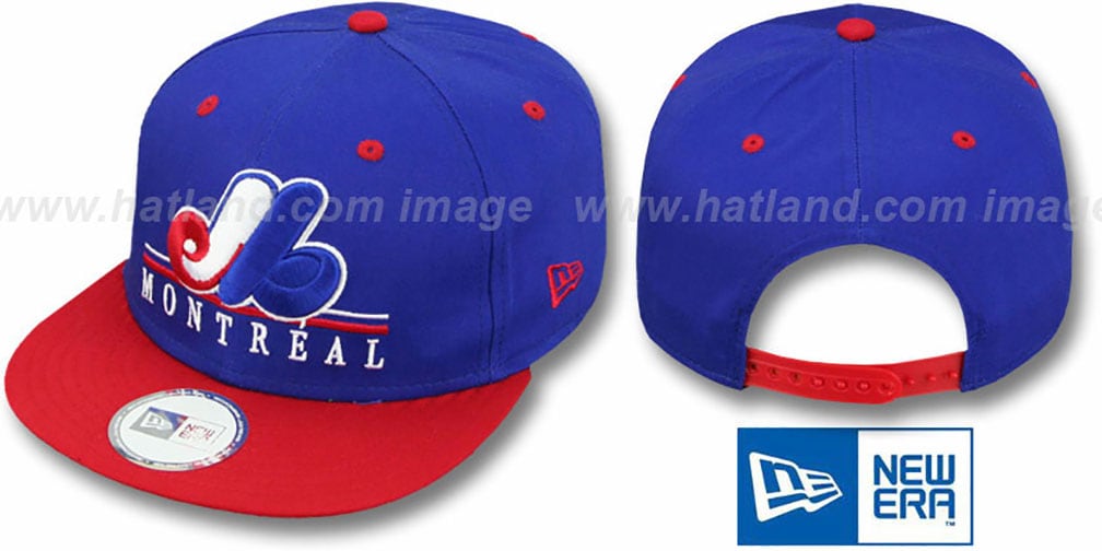 Montreal Expos COOP UNDERLINE SNAPBACK Royal-Red Hat