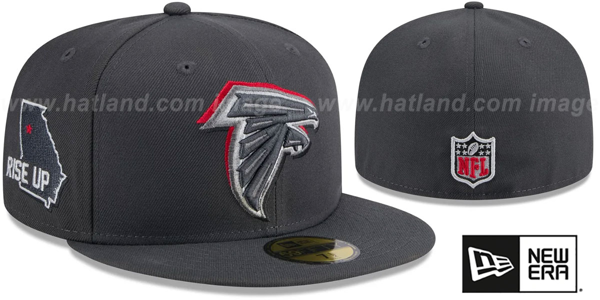 Atlanta Falcons 2024 ONSTAGE NFL DRAFT Grey Fitted Hat