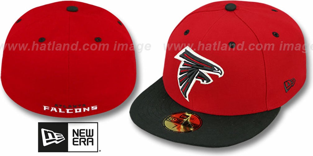 Atlanta Falcons NFL 2T-TEAM-BASIC Red-Black Fitted Hat