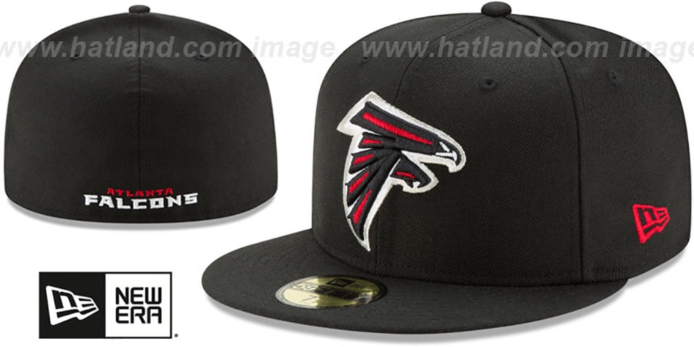 Atlanta Falcons NFL TEAM-BASIC Black Fitted Hat by New Era