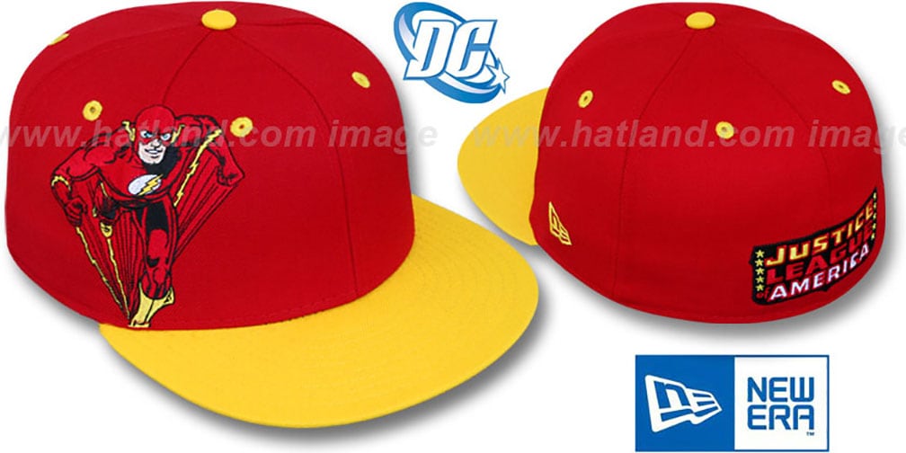 Flash ACTION POSE Red-Gold Fitted Hat by New Era