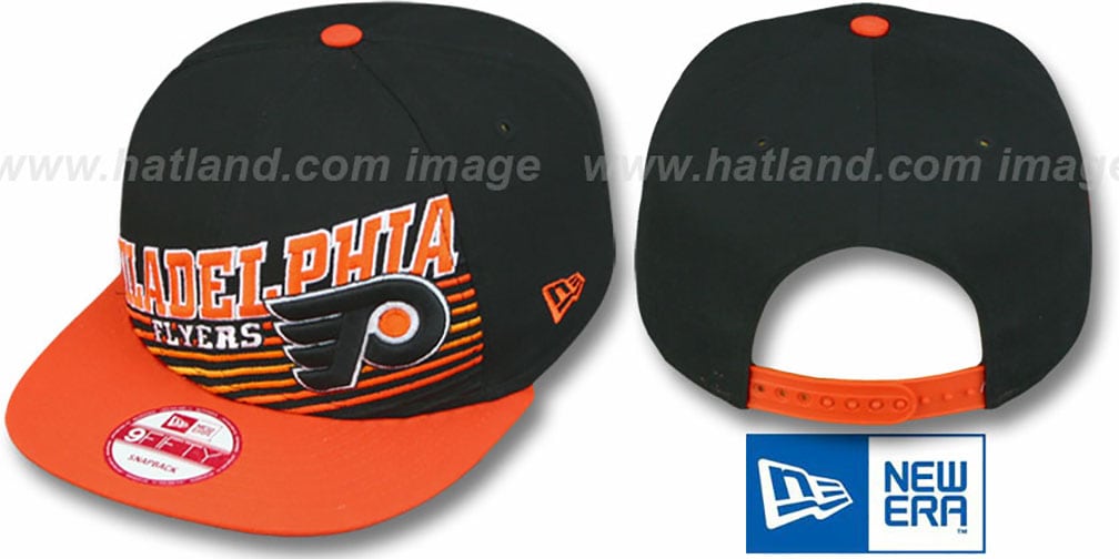 Philadelphia Flyers STILL ANGLIN SNAPBACK Black-Orange Hat