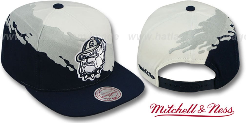 Georgetown PAINTBRUSH SNAPBACK White-Grey-Navy Hat