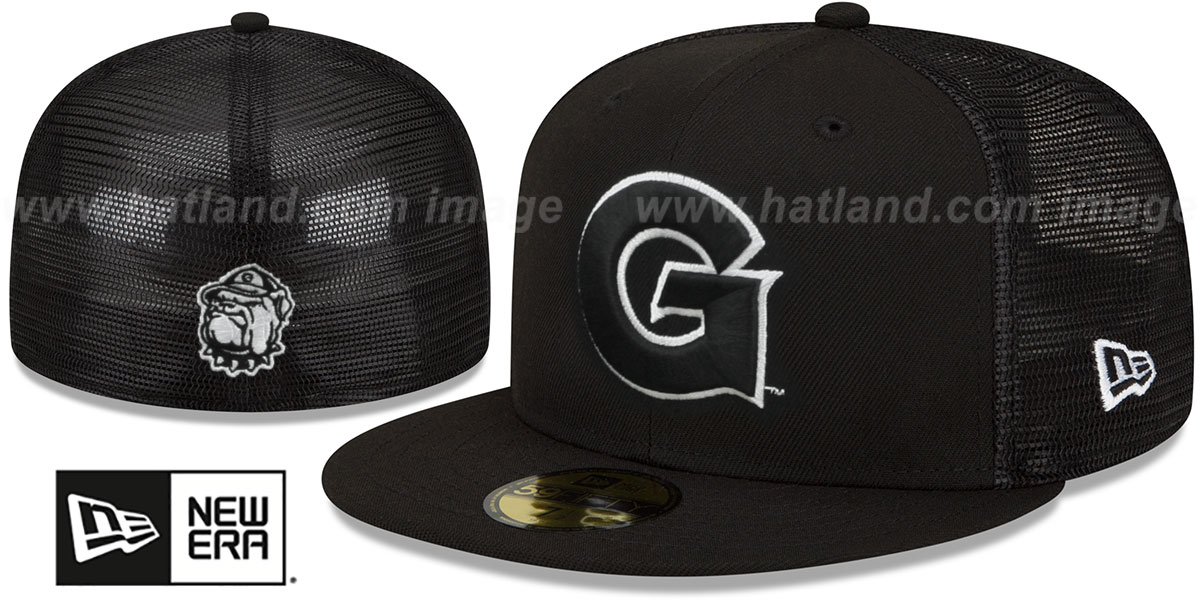 Georgetown TEAM-BASIC TRUCKER Black-White Fitted Hat