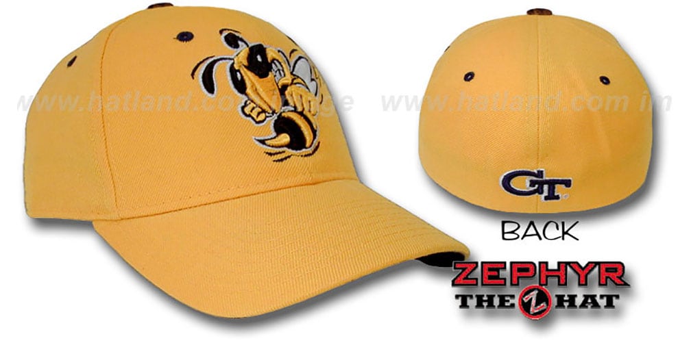 Georgia Tech DHS-Xline Fitted Hat by ZEPHYR - gold