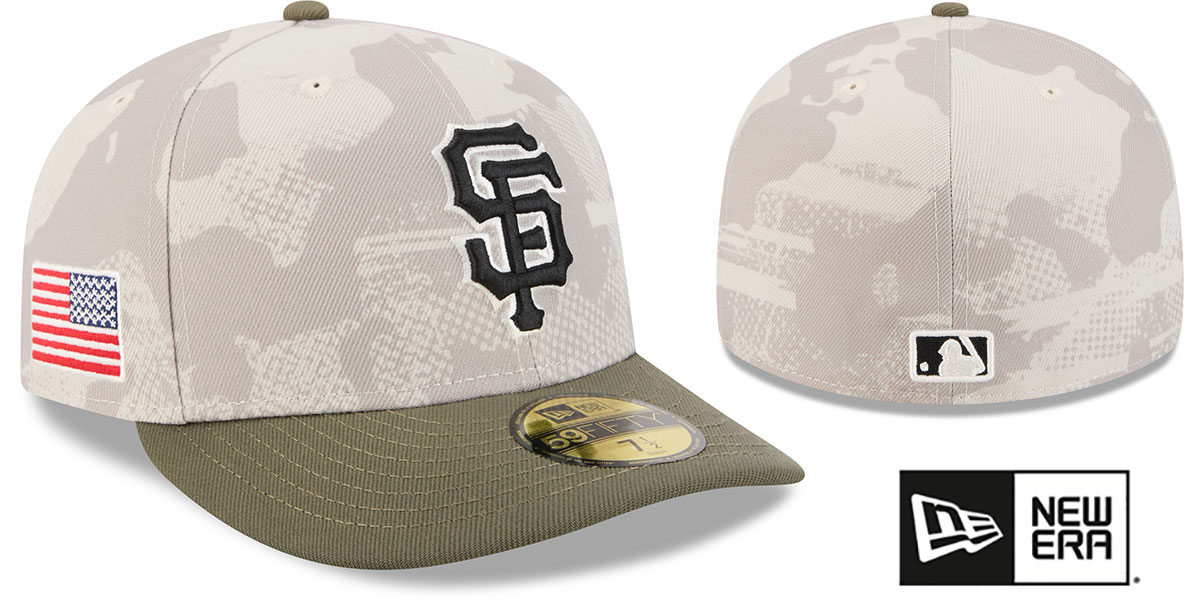 San Francisco Giants 2025 ARMED FORCES STARS N STRIPES Hat