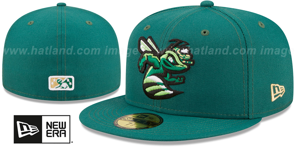 Augusta GreenJackets MILB ONFIELD HOME Green Fitted Hat