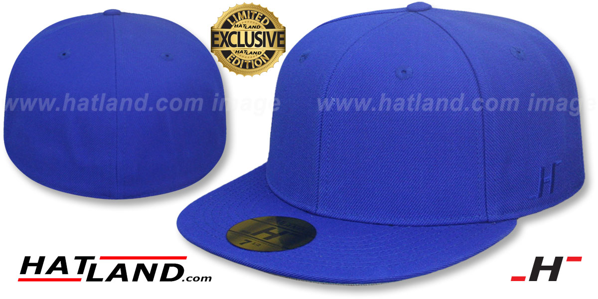 Hatland HYBRID E5-BLANK Solid Royal Fitted Hat