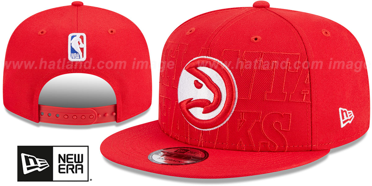 Atlanta Hawks 2023 NBA DRAFT SNAPBACK Red Hat by New Era