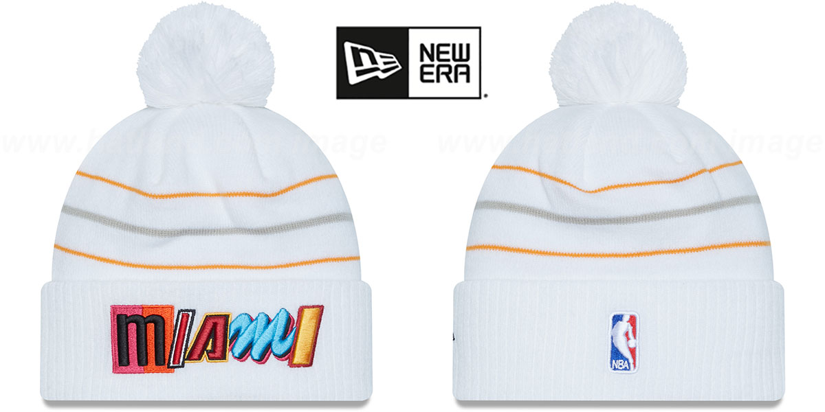 Miami Heat 22-23 CITY-EDITION Knit Beanie Hat by New Era