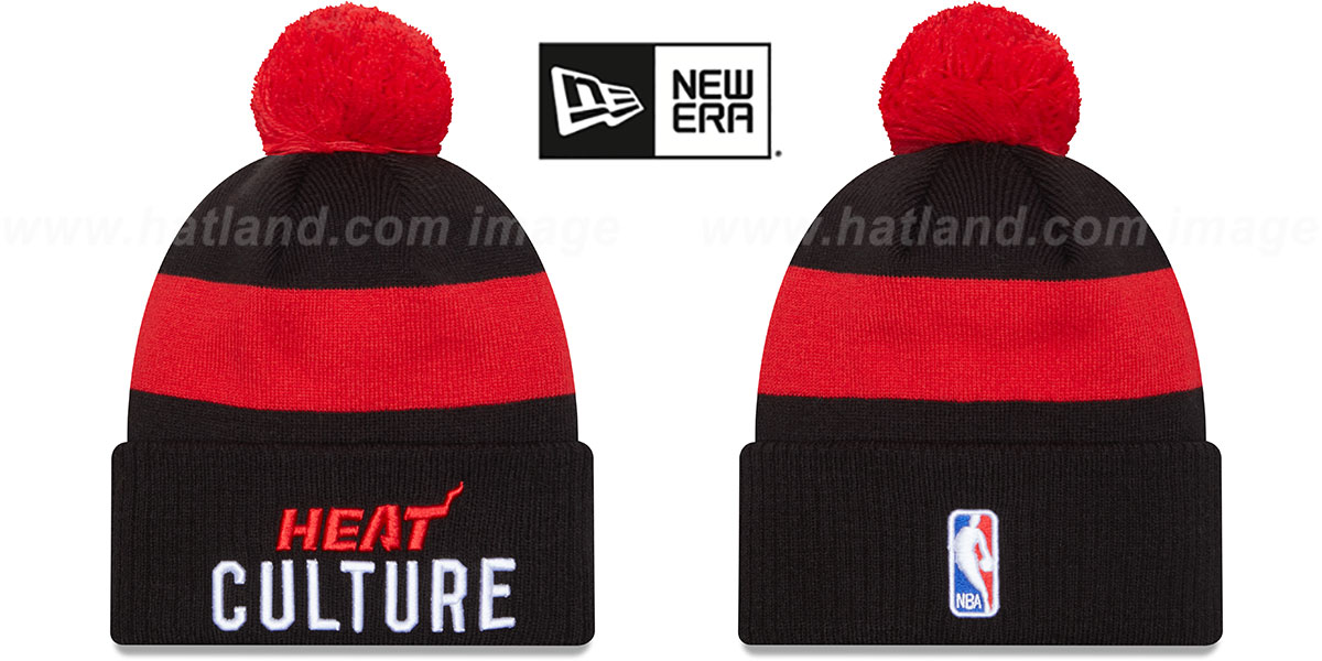 Miami Heat 23-24 CITY-EDITION Knit Beanie Hat by New Era