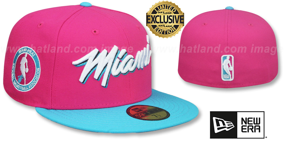 Miami Heat MIAMI VICE SIDE-PATCH Beetroot-Blue Fitted Hat
