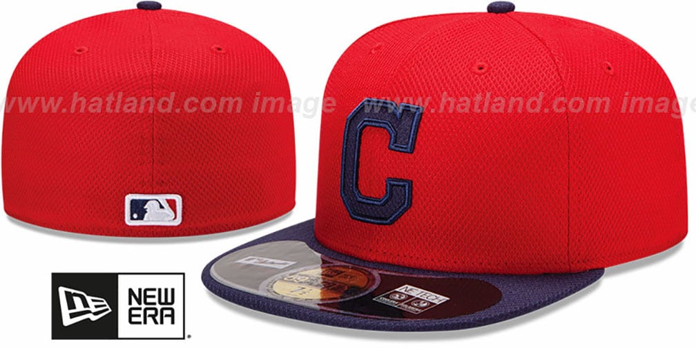 Cleveland Indians MLB DIAMOND ERA 59FIFTY Red-Navy BP Hat