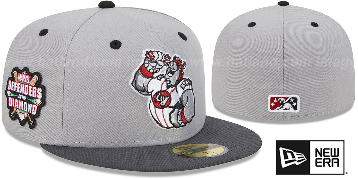 Lehigh Valley IronPigs MILB MARVEL DEFENDERS SIDE-PATCH Grey-Grey