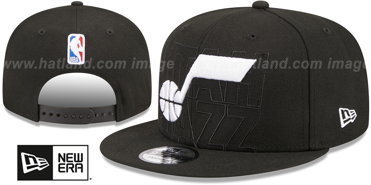Utah Jazz 2023 NBA DRAFT SNAPBACK Black Hat by New Era