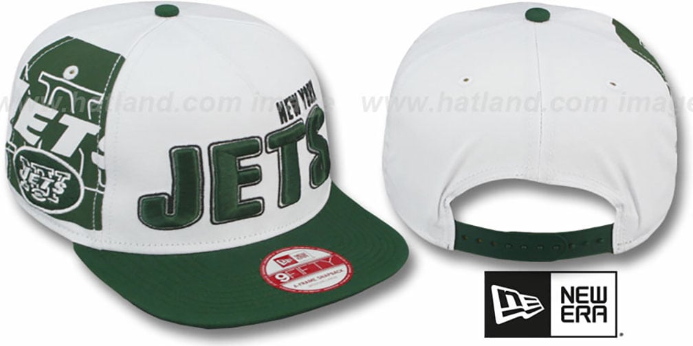 New York Jets BIGSIDE A-FRAME SNAPBACK White-Green Hat