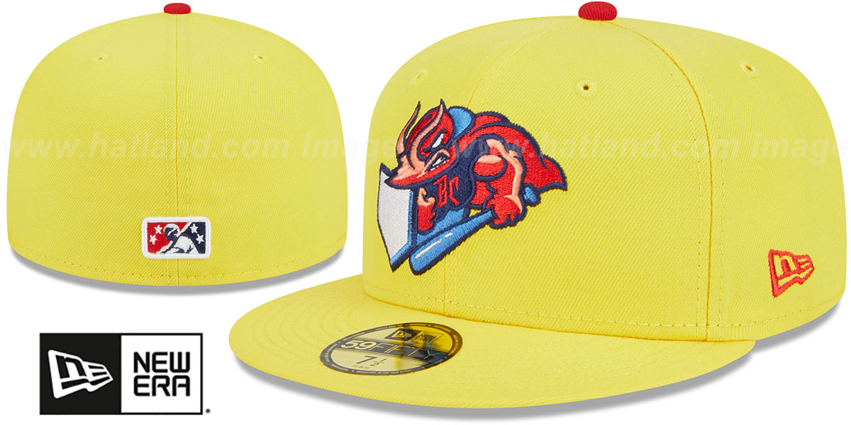 Jacksonville Jumbo Shrimp THEME NIGHT Yellow Fitted Hat