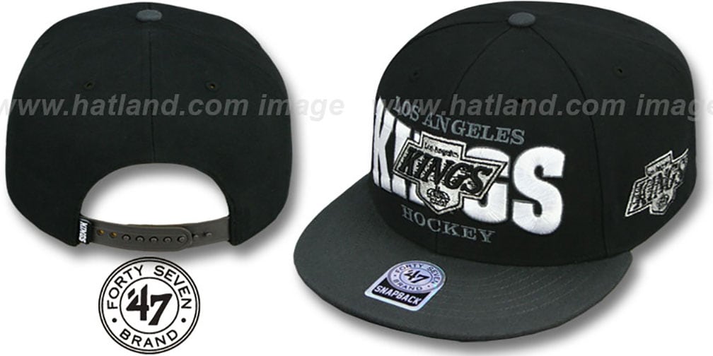 Los Angeles Kings FIRST CLASS SNAPBACK Black-Grey Hat