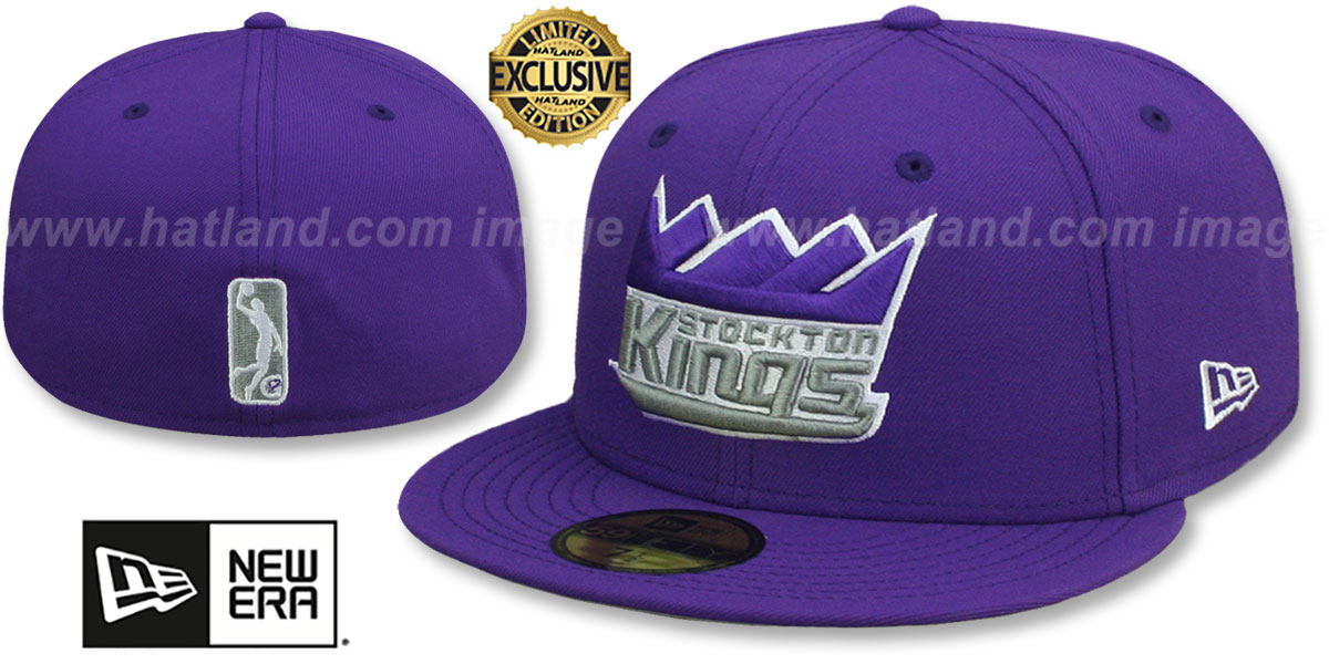 Stockton Kings NBA G-LEAGUE Purple Fitted Hat by New Era
