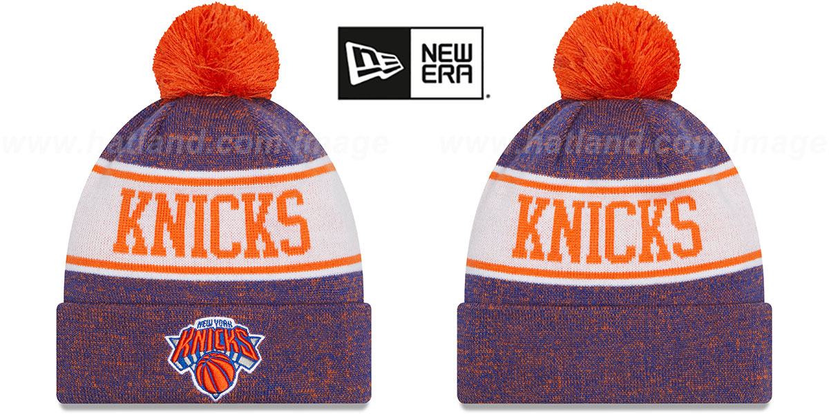 New York Knicks BANNER Knit Beanie Hat by New Era