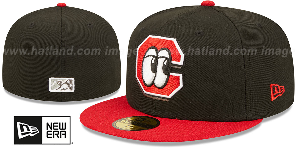 Chattanooga Lookouts MILB ONFIELD ROAD Black-Red Fitted Hat