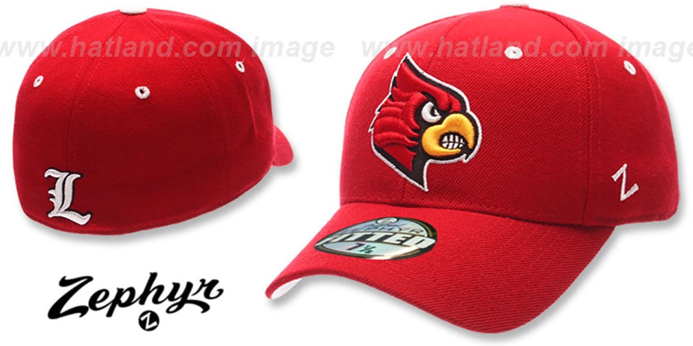 Louisville DHS Red Fitted Hat by Zephyr
