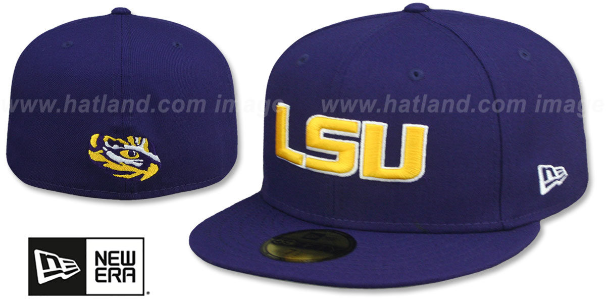 Louisiana State LSU NCAA TEAM-BASIC Purple Fitted Hat